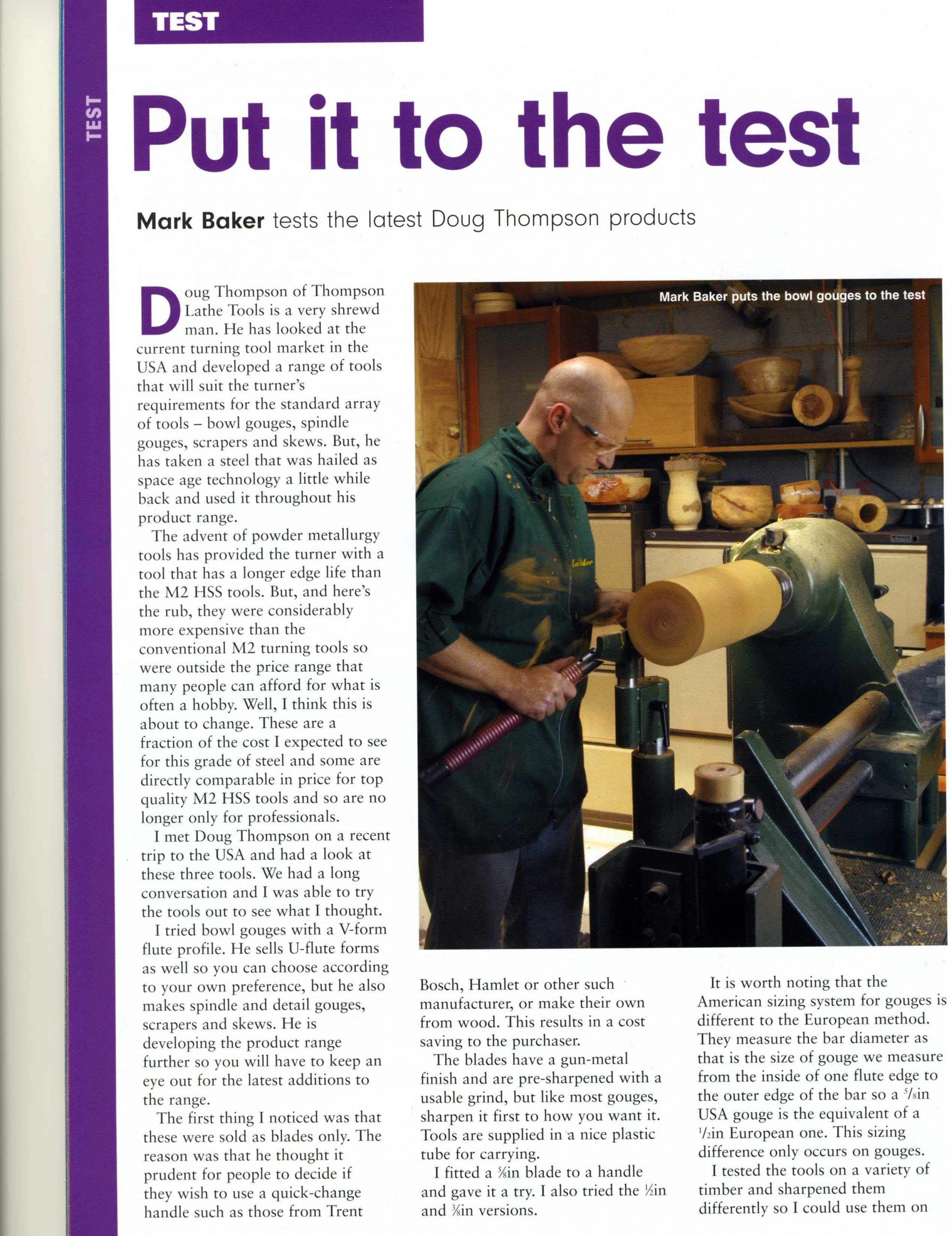 Reviews - Thompson Lathe Tools